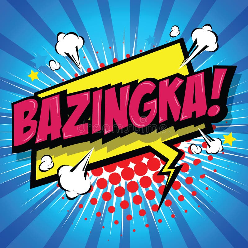 Bazinga! Comic Speech Bubble, Cartoon Stock Vector - Illustration of ...