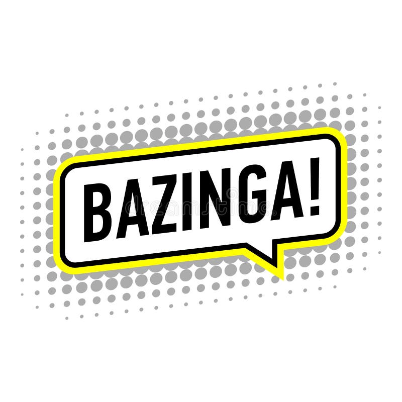 Bazinga Icon, Pop Art Style Stock Vector - Illustration of liquid ...