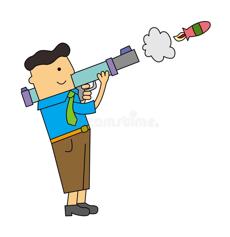 Bazooka business stock illustration. Illustration of male - 29321833