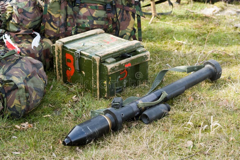 Bazooka on ground stock photo. Image of antitank, rocket - 30424360