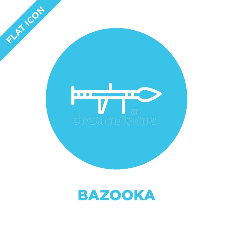 Bazooka Icon Vector. Trendy Flat Bazooka Icon from Weapons Collection ...