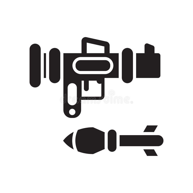 Bazooka Icon in Trendy Design Style. Bazooka Icon Isolated on White ...
