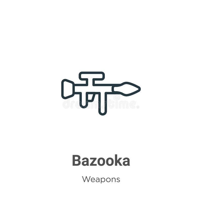 Bazooka Icon Vector. Trendy Flat Bazooka Icon from Weapons Collection ...