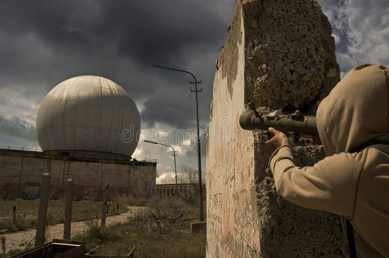 Bazooka shooter stock photo. Image of crime, ambush, force - 80237858