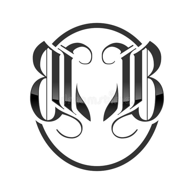 BB Initials Classic Royal Fox Emblem Design Stock Vector - Illustration ...