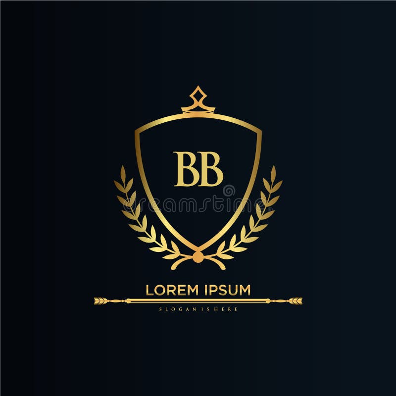 BB Letter Initial with Royal Template.elegant with Crown Logo Vector ...