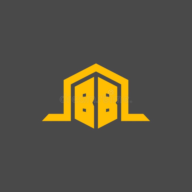 BB Monogram Initial Logo with Hexagon Style Design Stock Vector ...