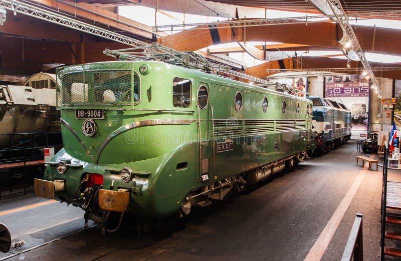 BB-9004, Museum Train City in Mulhouse, Cite Du Train, France Editorial ...