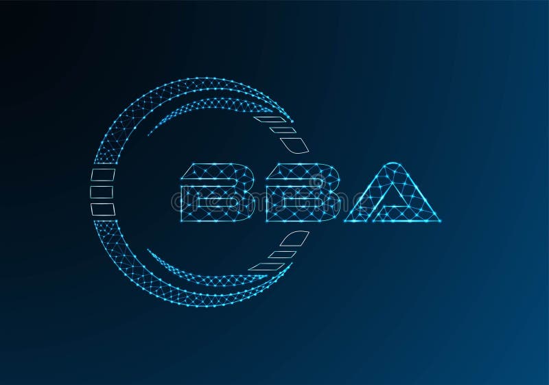 BBA Low Poly Letter Logo Vector Design. BBA Lower Poly Logo Stock ...