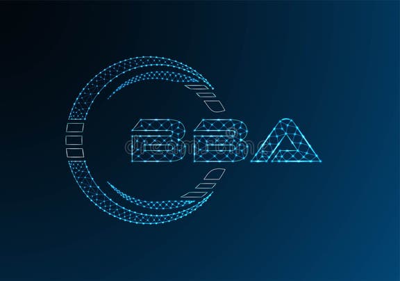 BBA Low Poly Letter Logo Vector Design. BBA Lower Poly Logo Stock ...