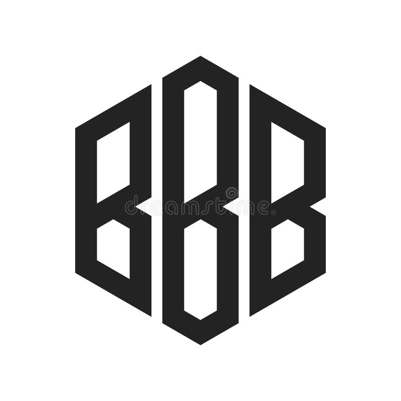 BBB Logo Design. Initial Letter BBB Monogram Logo Using Hexagon Shape ...
