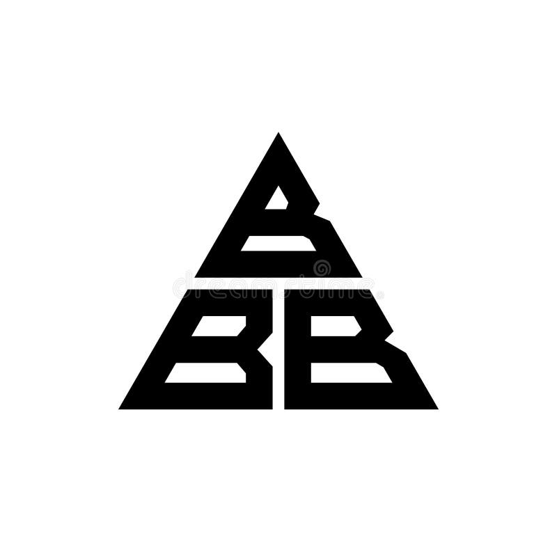 BBB Triangle Letter Logo Design with Triangle Shape. BBB Triangle Logo ...