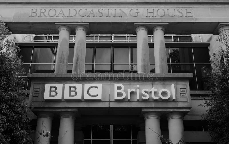 BBC Broadcasting House in Bristol in Black and White Editorial ...