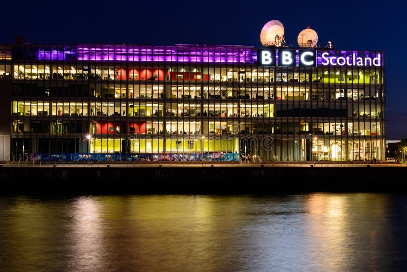 BBC Scotland, Glasgow editorial photography. Image of reflection - 33765847