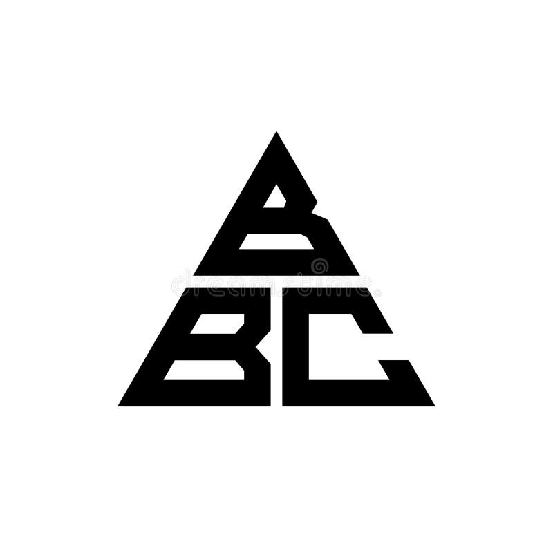 BBC Triangle Letter Logo Design with Triangle Shape. BBC Triangle Logo ...