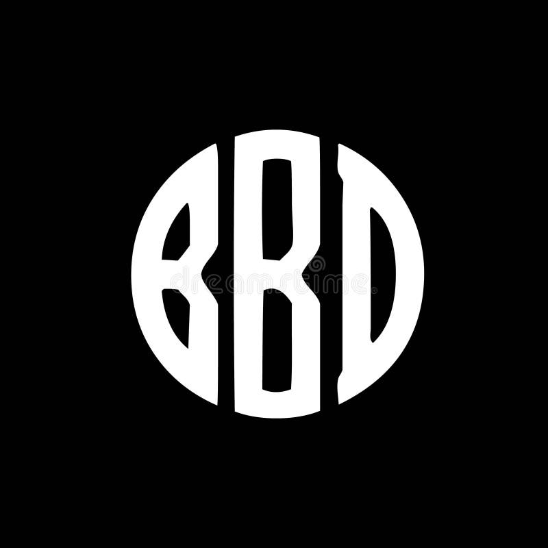 BBD Letter Logo Design on Black Background. BBD Creative Initials ...