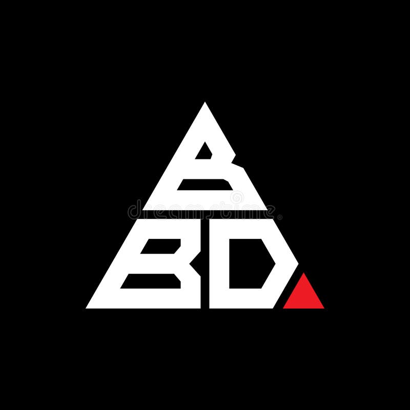 BBD Triangle Letter Logo Design with Triangle Shape. BBD Triangle Logo ...