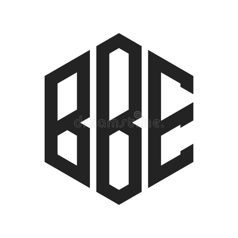 BBE Logo Design. Initial Letter BBE Monogram Logo Using Hexagon Shape ...