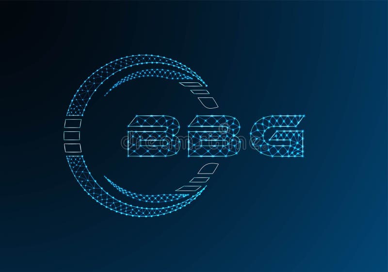 BBG Low Poly Letter Logo Vector Design. BBG Lower Poly Logo Stock ...