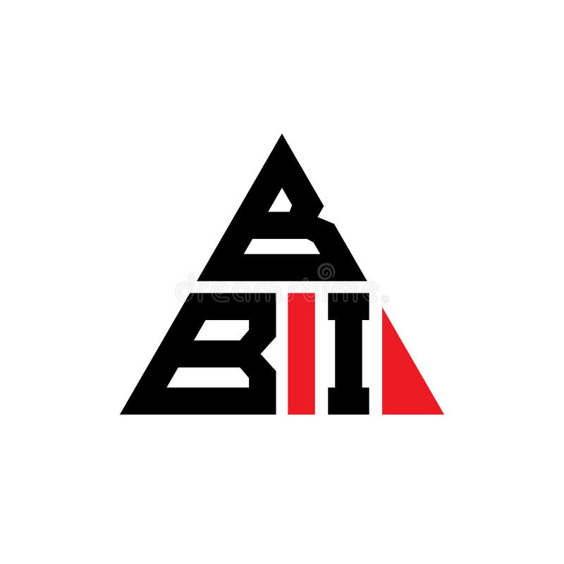 BBI Triangle Letter Logo Design with Triangle Shape. BBI Triangle Logo ...
