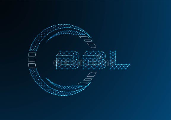 BBL Low Poly Letter Logo Vector Design. BBL Lower Poly Logo Stock ...