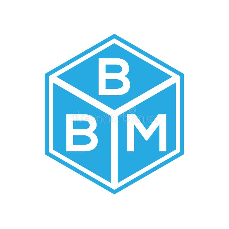 BBM Letter Logo Design on Black Background. BBM Creative Initials ...