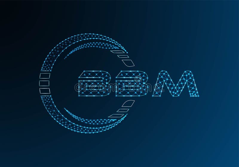 BBM Low Poly Letter Logo Vector Design. BBM Lower Poly Logo Stock ...