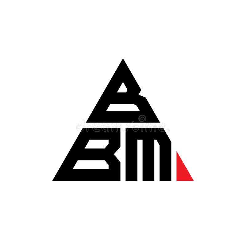BBM Triangle Letter Logo Design with Triangle Shape. BBM Triangle Logo ...