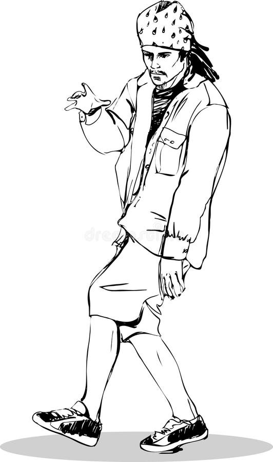 Bboy stock vector. Illustration of spot, white, sneakers - 18557617