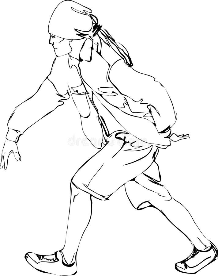 Bboy stock vector. Illustration of sweater, movement - 18557658