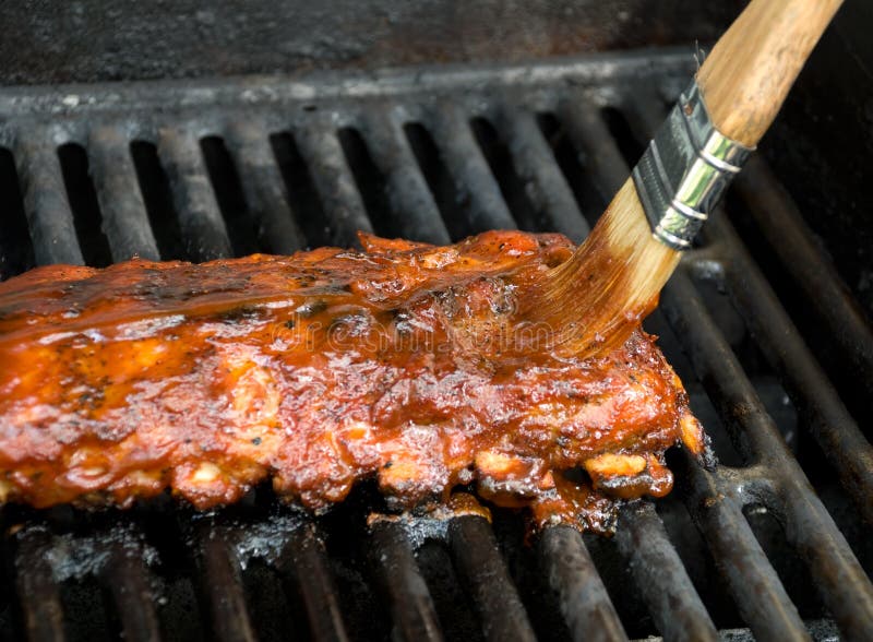 BBQ Ribs stock photo. Image of meat, barbeque, charbroiled - 34125140