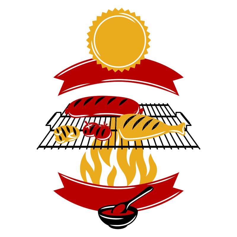 Bbq Fire Border Stock Illustrations – 175 Bbq Fire Border Stock ...