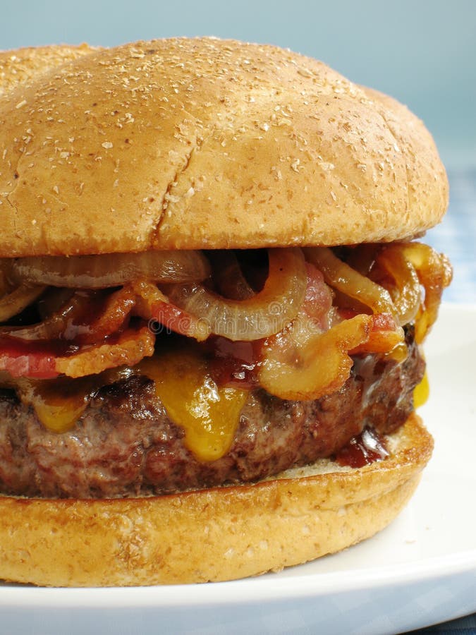 BBQ Bacon Cheeseburger stock photo. Image of barbecue - 5666612