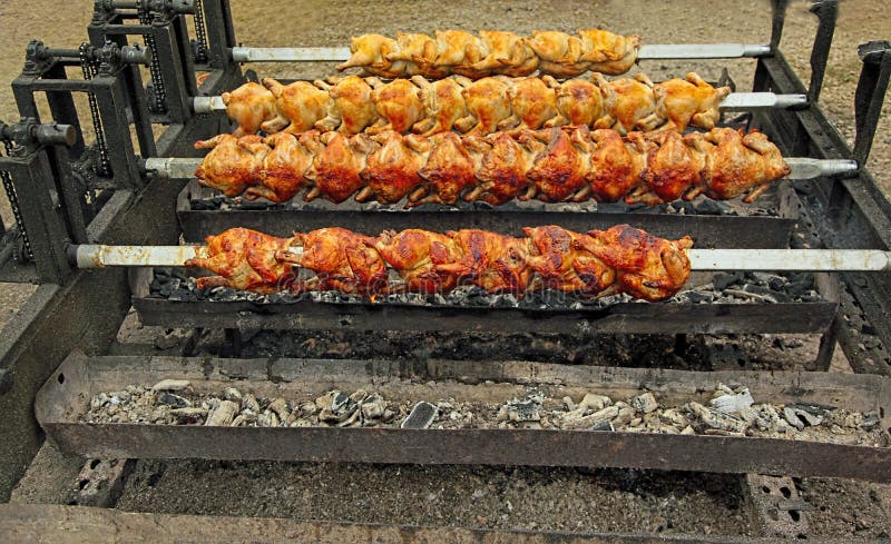 BBQ Barbecue Chicken, State Fair, Michigan Stock Photo - Image of state ...
