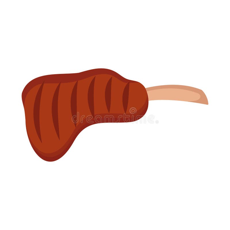 Bbq beef steak icon stock vector. Illustration of meat - 273199273