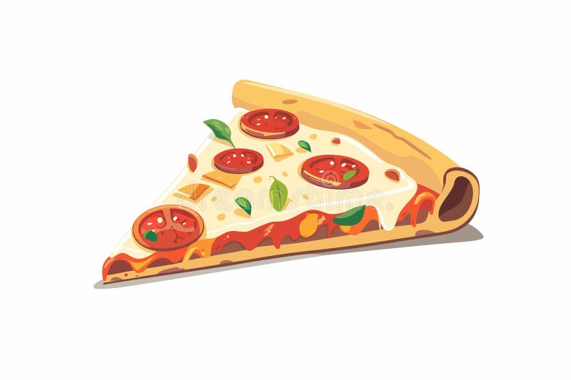 BBQ Chicken Pizza Pie Isolated Stock Vector - Illustration of cuisine ...