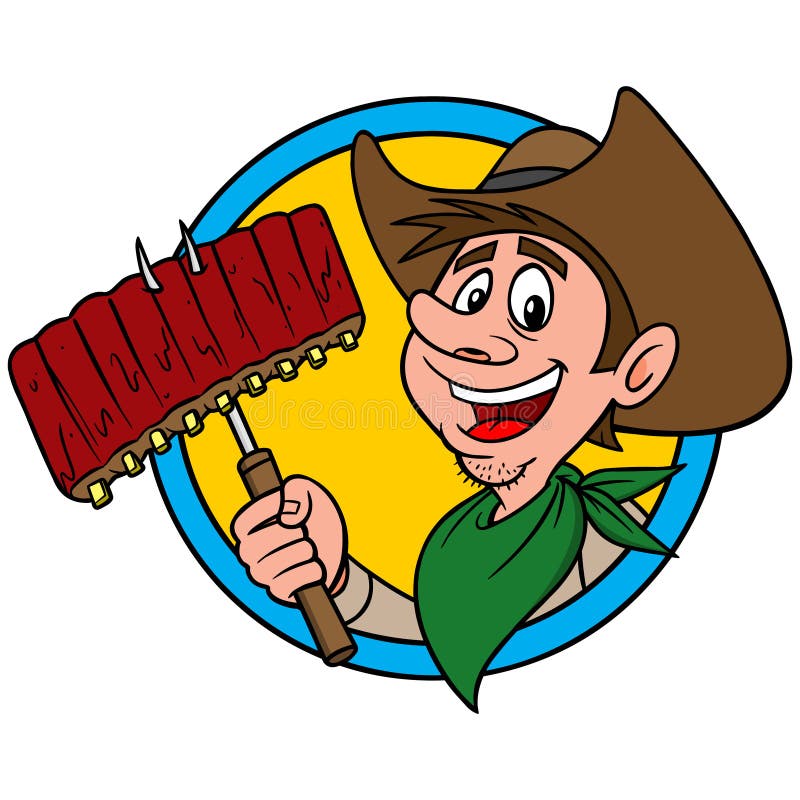 Vaquero Mascot ilustración del vector. Ilustración de america - 96158170