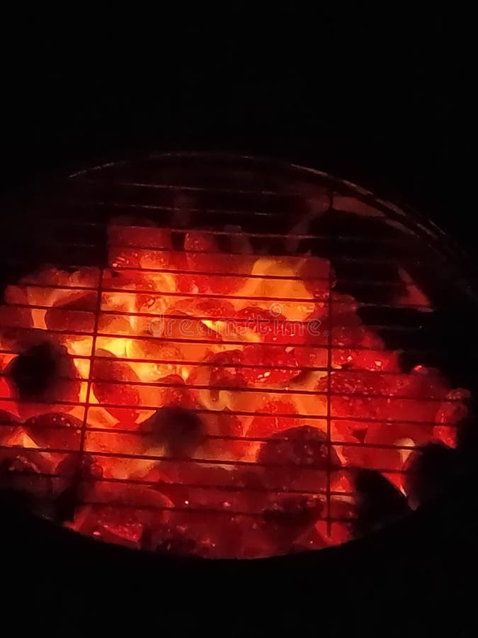 BBQ Flame Grill. stock photo. Image of flame, font, light - 186115896