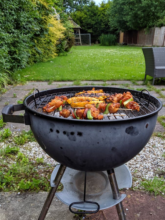 Garden BBQ stock image. Image of party, burn, lunch, beef - 7268461