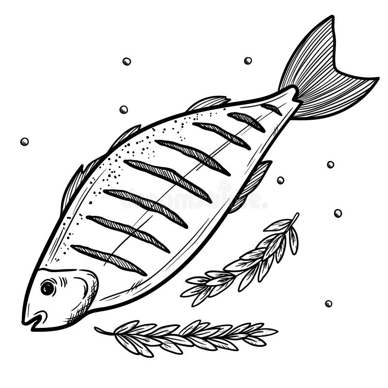 Fish Barbecue Stock Illustrations – 6,989 Fish Barbecue Stock ...