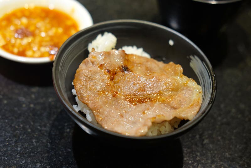 Bbq grill on rice stock photo. Image of grill, meat - 104336166