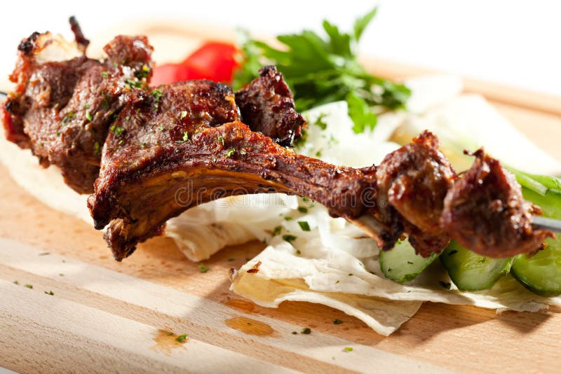 BBQ & Grilled Mutton stock image. Image of nutrition - 72541471