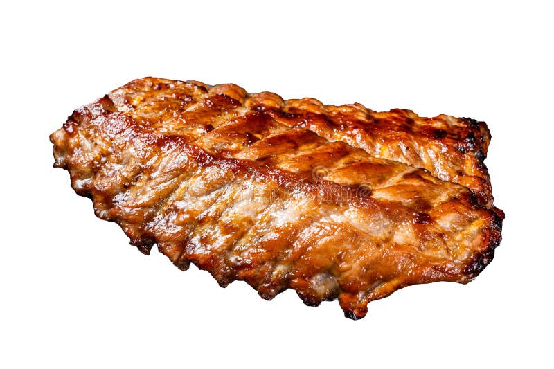 A rack of bbq pork ribs stock photo. Image of back, meal - 24050622