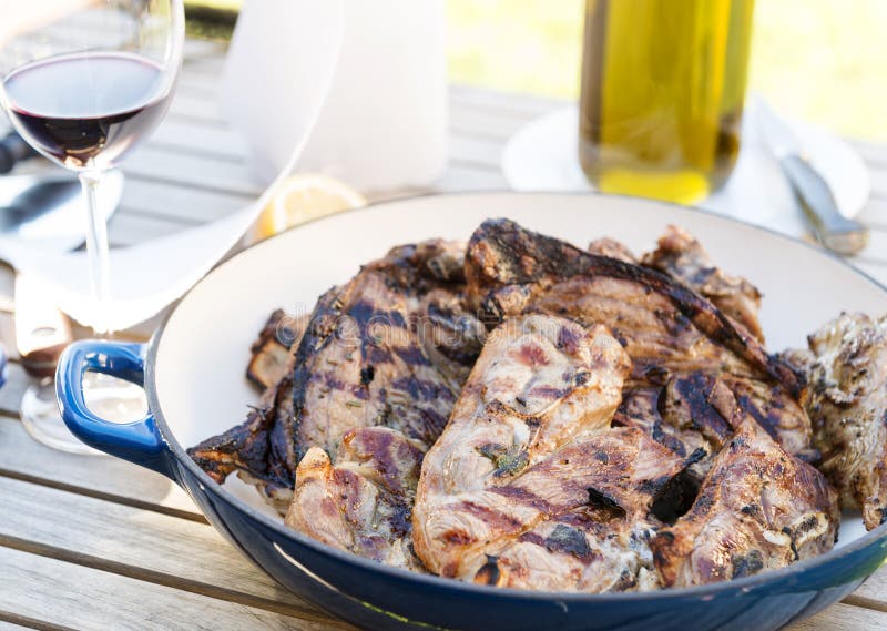 BBQ Lamb stock photo. Image of diet, lunch, juicy, barbecue - 46706974