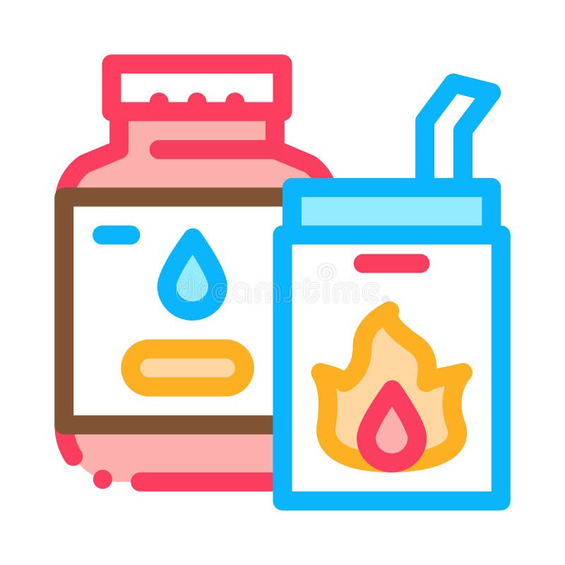 Bbq Liquid for Fire Icon Vector Outline Illustration Stock Vector ...