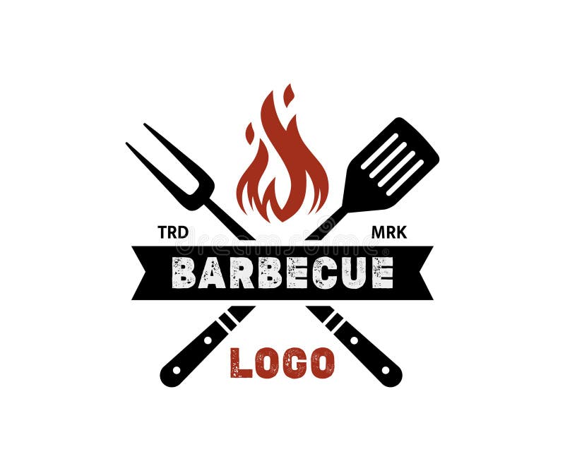 BBQ Logo Design Template. Barbecue, Grill Logo Design Stock Vector - Illustration of sign ...