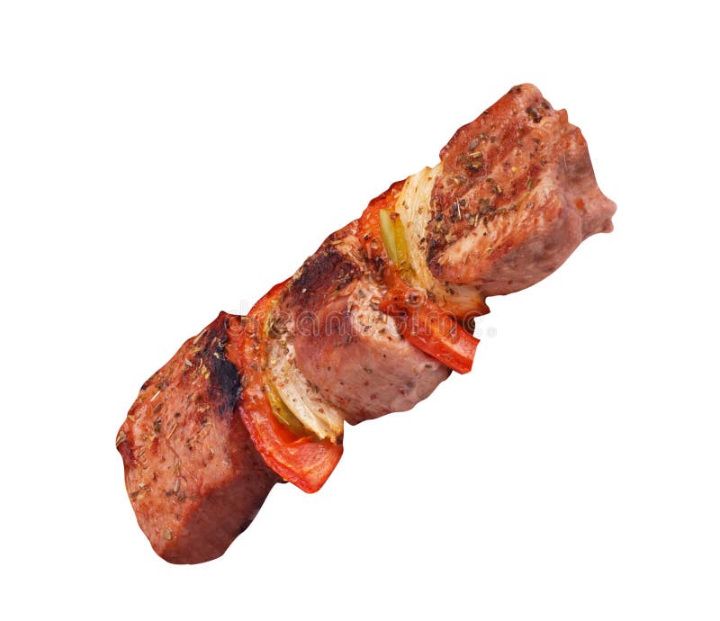 Bbq meat isolated stock image. Image of chicken, grill - 128917517