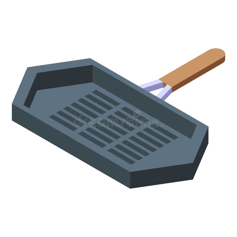 Bbq Pan Icon Isometric Vector. Cooker Equipment Stock Illustration ...