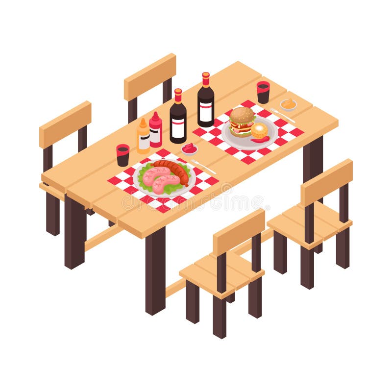 Table Party Food Clipart Stock Illustrations – 1,737 Table Party Food ...