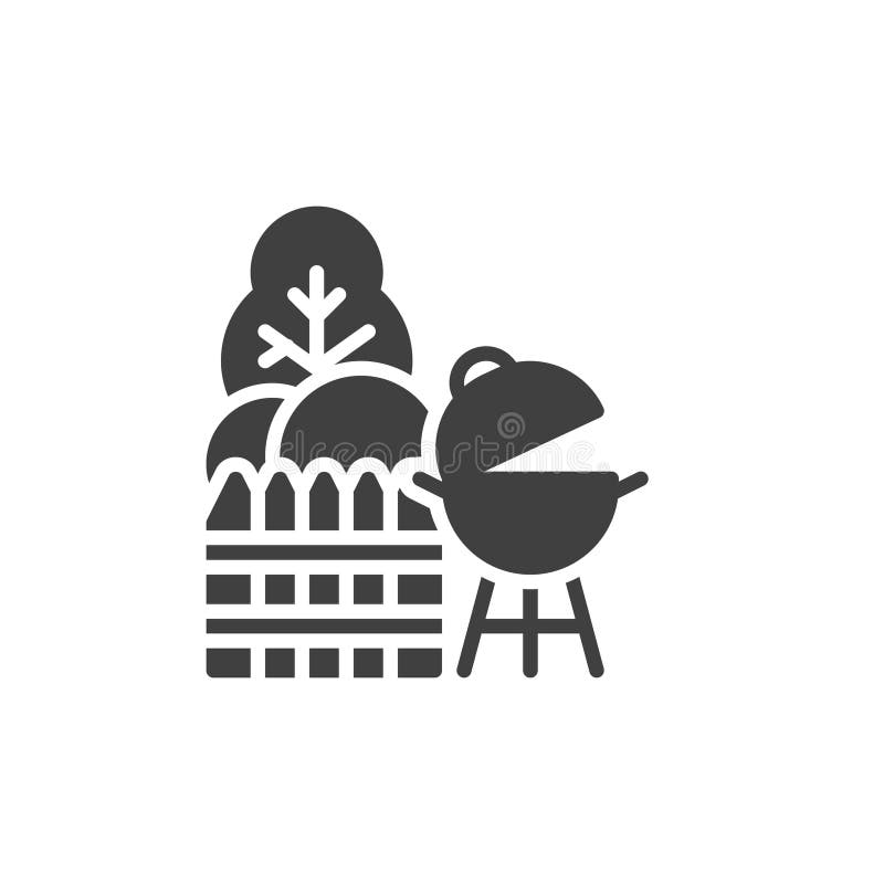 BBQ party vector icon stock vector. Illustration of pictogram - 295658250